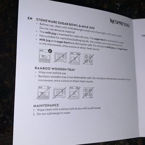 Nespresso | Kitchen | Nespresso Stoneware Sugar Bowl And Milk Serving ...